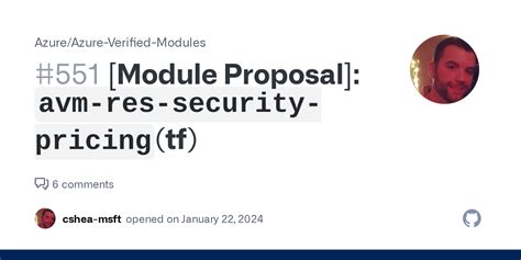 [module Proposal] `avm Res Security Pricing` Tf · Issue 551 · Azure
