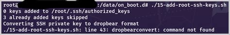 no `dropbearconvert` on udm pro 2 4 7 · issue 504 · unifi utilities