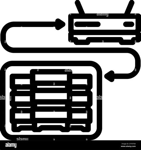 Hyper Converged Infrastructure Line Icon Vector Illustration Stock Vector Image Art Alamy