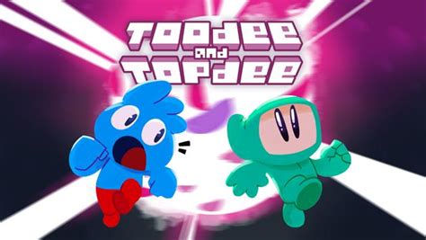 toodee and topdee brings acclaimed genre warping 2d platforming and top