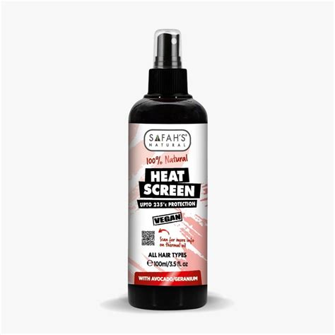 Heat Screen Protector Spray Anti Frizz And Moisturizing Care Safahs