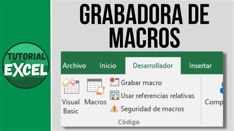 grabar una macro tu primera macro en excel tutorial excel