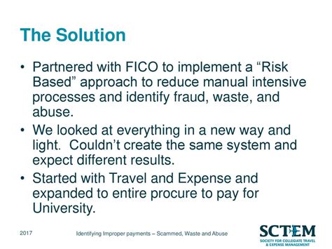 adopting a risk based data driven approach to travel and expense ppt