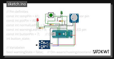Temp Warning Version 10 Wokwi Esp32 Stm32 Arduino Simulator
