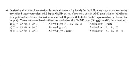 Solved Design By Direct Implementation The Logic Diagrams Chegg