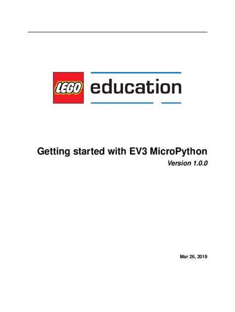 fillable online getting started with ev3 micropython fax email print