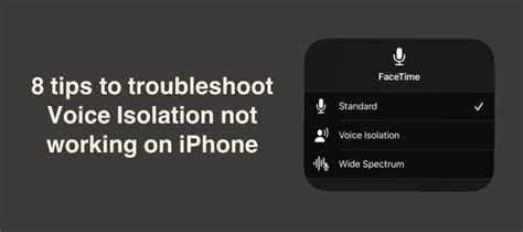 8 Tips To Troubleshoot Voice Isolation Not Working On Iphone