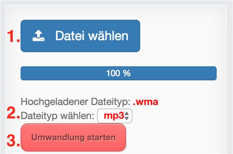 wma zu mp3 dateien online konvertieren