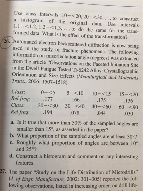 Solved Use Class Intervals 10