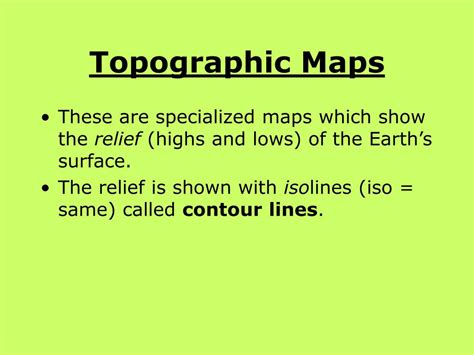 PPT Topographic Maps PowerPoint Presentation Free Download ID 2773669