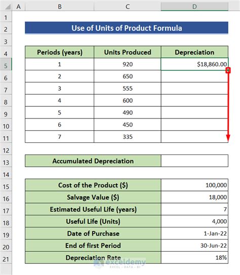 How To Calculate Accumulated Depreciation In Excel 9 Easy Ways