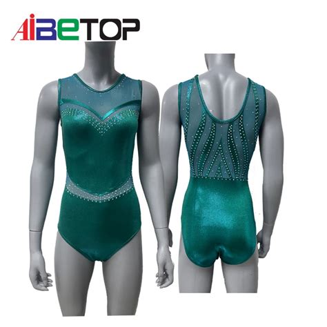 Girls Spandex Gymnastics Leotards Custom Made Sexy Dance Body Suit