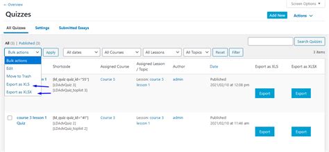 LearnDash Quiz Import Export Wooninjas The WooCommerce Ninjas