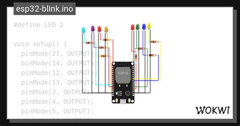 Esp Led Blink Ino Wokwi Arduino And Esp Simulator Vrogue