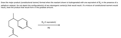 Solved Draw The Major Product Constitutional Isomer