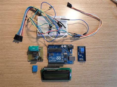 Clock With Thermometer Using Arduino I2c 16x2 Lcd Ds1307 Rtc And