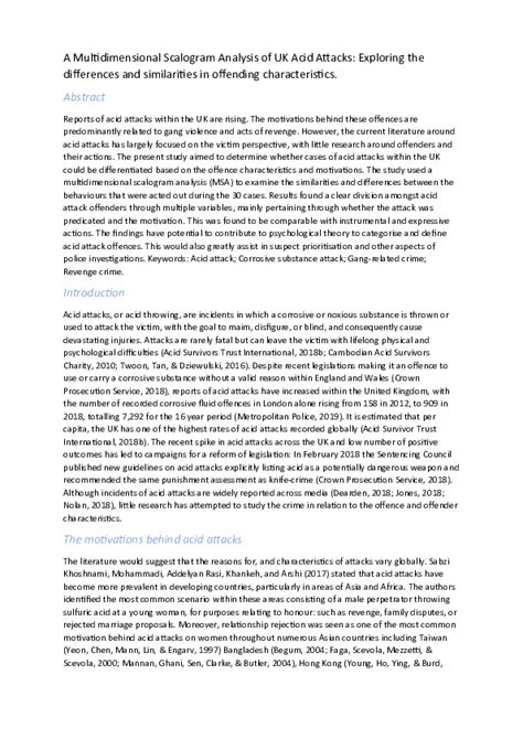 doc a multidimensional scalogram analysis of uk acid attacks