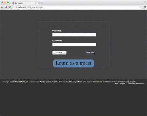 github gocd contrib gocd auth plugin guest user an authentication