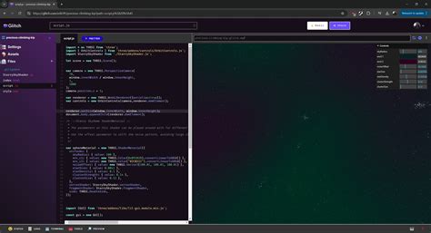 Starry Shader For Sky Sphere Page Showcase Three Js Forum
