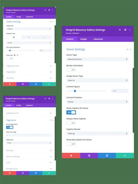 divi masonry gallery divigrid