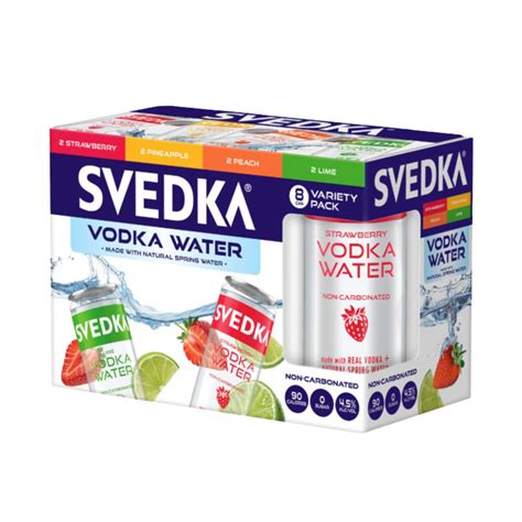 Svedka Vodka Water Cocktail Variety
