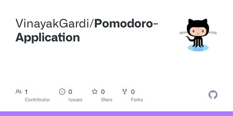 Github Vinayakgardipomodoro Application