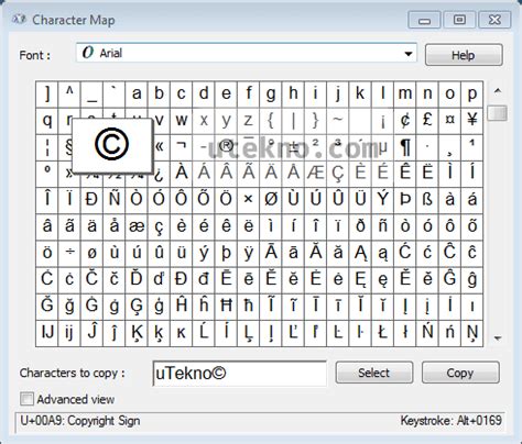 Character Map Mudah Mencari Dan Menggunakan Karakter Spesial Dalam Tulisan Utekno