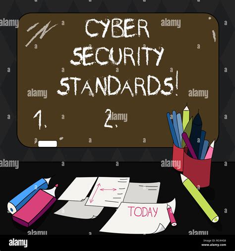 Text Sign Showing Cyber Security Standards Conceptual Photo Rules For Organizational Info