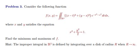 Solved Problem Consider The Following Function Chegg