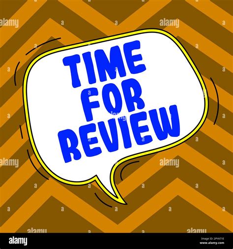 Handwriting Text Time For Review Word Written On Evaluation Feedback