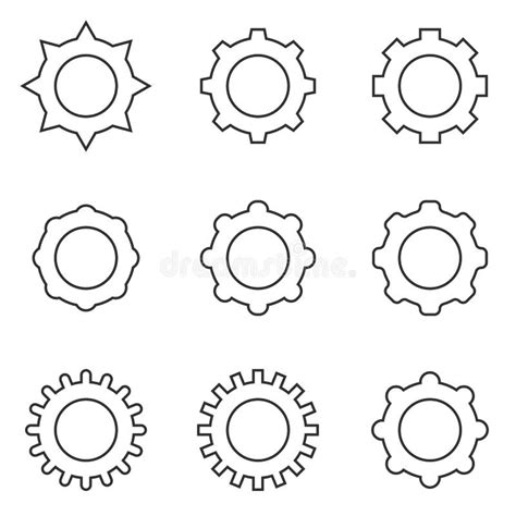 Vector Illustration On The Theme Settings Stock Vector Illustration