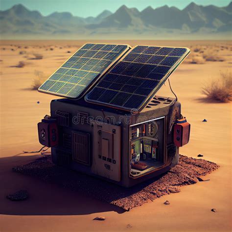 Colourful Microgrid Smartgrid Concept Generative AI Illustration Stock Illustration