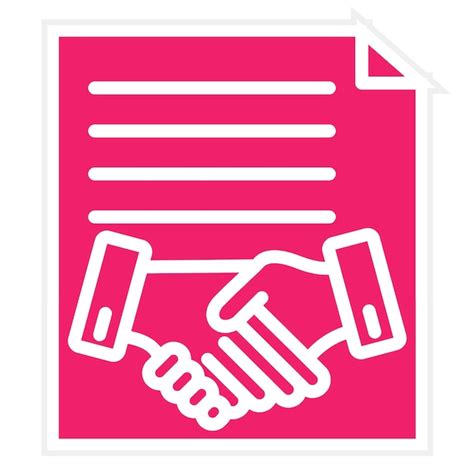 Premium Vector Vector Design Contract Icon Style