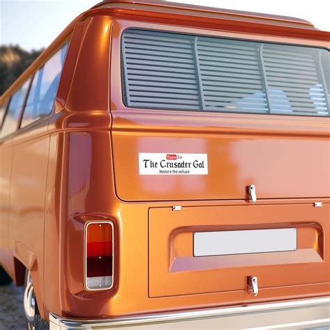 Crusader Gal Bumper Sticker Sarah Cain The Crusader Gal Crusader Gal Bumper Sticker Sarah Cain The Crusader Gal