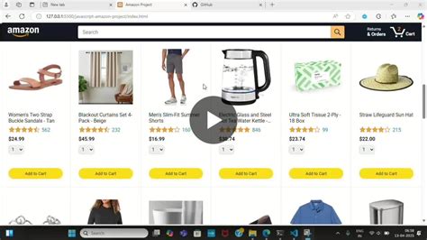 Javascript Webdevelopment Amazonclone Frontend Html Css Jeya