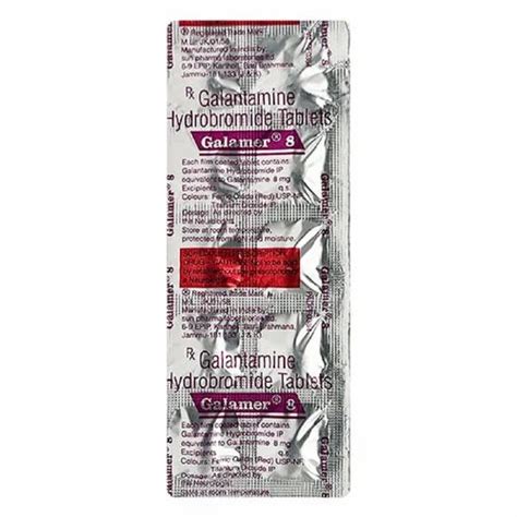 Galamer Galantamine Hydrochlomide 8mg Tablet At ₹ 449stripe