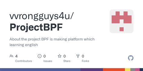 GitHub Vvrongguys U ProjectBPF About The Project BPF Is Making Platform Which Learning English