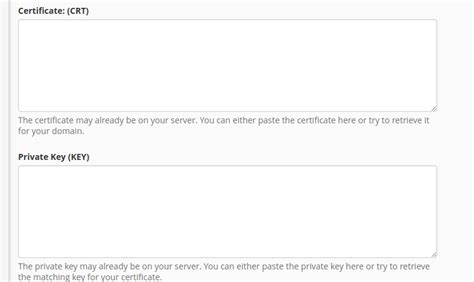 generating certificate crt and private key key for my website from