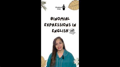 You Know What Are Binomial Expressions In English Youtube