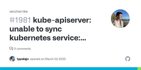 Kube Apiserver Unable To Sync Kubernetes Service Endpoints
