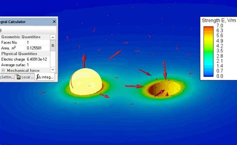 Non Concentric Spheres Capacitance Quickfield Fea Software