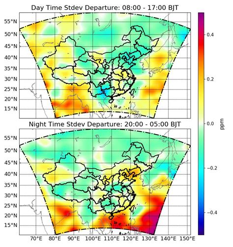 Spatial Distribution Of Daytime A And Nighttime B Standard Download Scientific Diagram