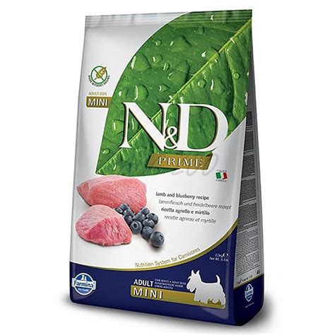 Farmina N&D dog PRIME (GF) adult mini, lamb & blueberry ...
