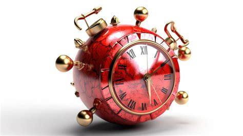 Against Explosive Timer A White Background 3d Render Backgrounds 