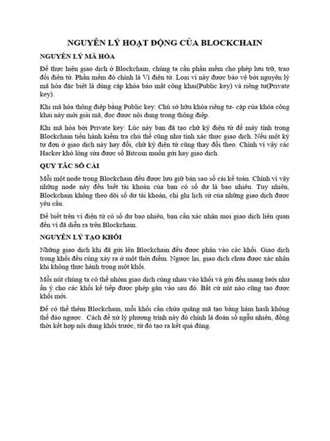 Nguyên Lý Ho T Đ Ng C A Blockchain Pdf