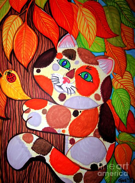 Cat Up A Tree Drawing By Nick Gustafson Fine Art America