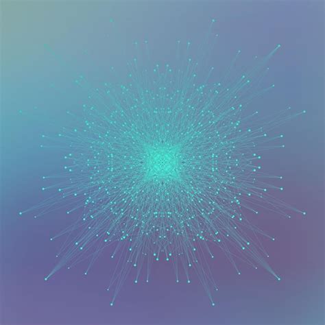 Premium Vector Geometric Abstract Form With Connected Line And Dots Graphic Background For