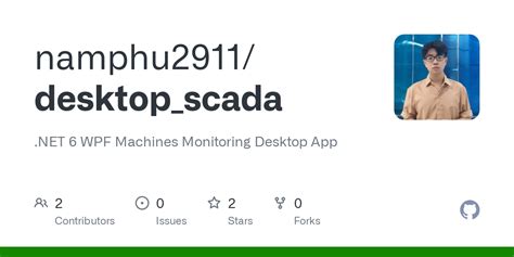 GitHub Namphu Desktop Scada NET WPF Machines Monitoring Desktop App