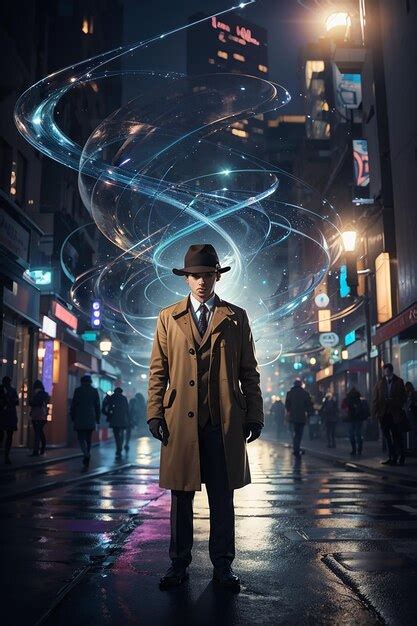 Premium Ai Image Quantum Reality Detective A Detective Utilizing