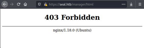Seal Hackthebox Walkthrough